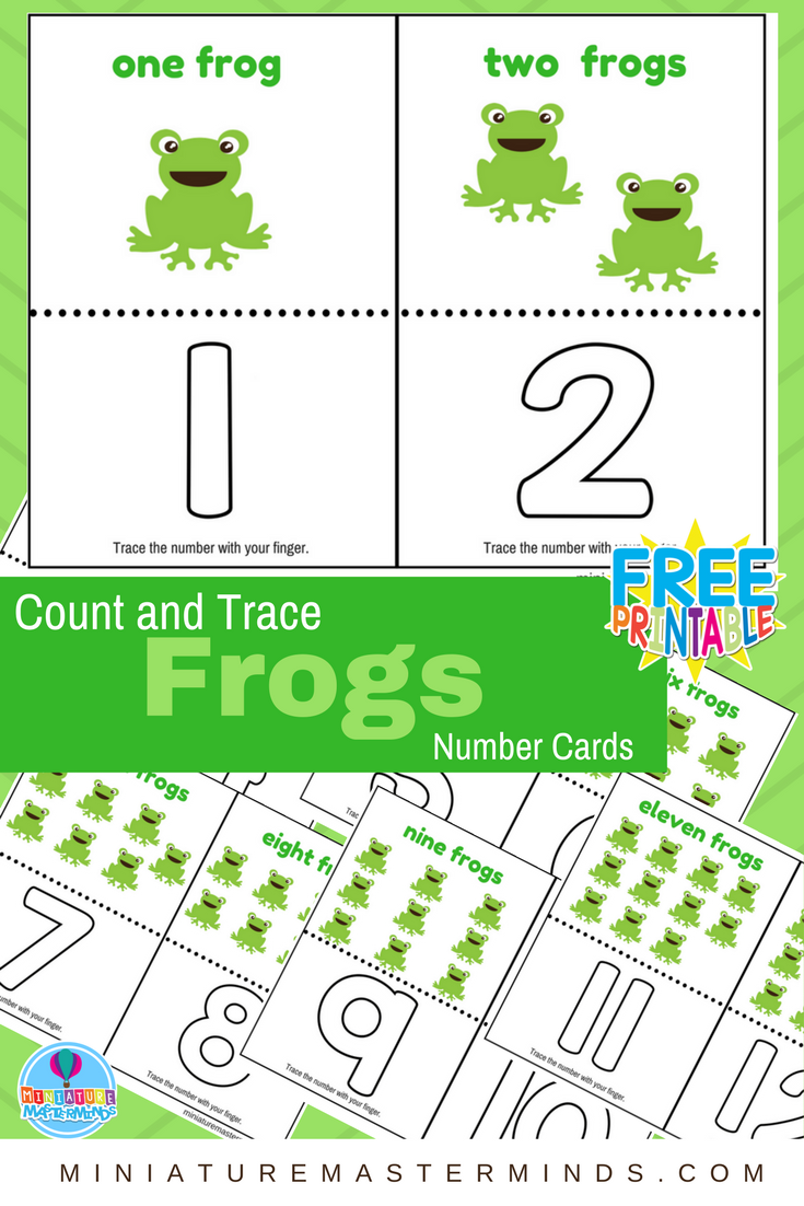 Count And Trace Frogs Number Cards 1 To 12 Miniature Masterminds Count And Trace Frogs Number Cards 1 To 12 Miniature Masterminds