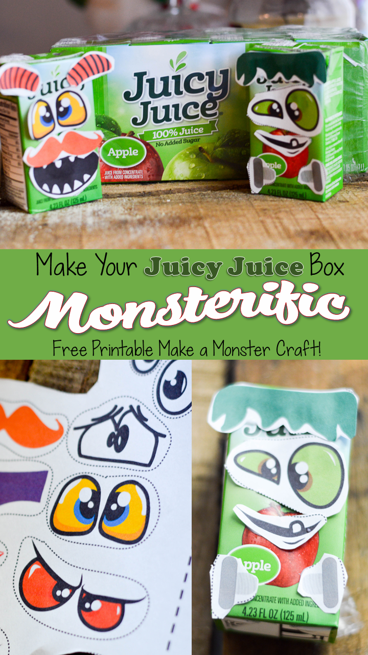 Make Your Juicy Juice Box Monsterific! Free Printable Make a Monster ...