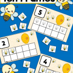 Bumble Bee Preschool 10 Frame Counting Activity – Miniature Masterminds