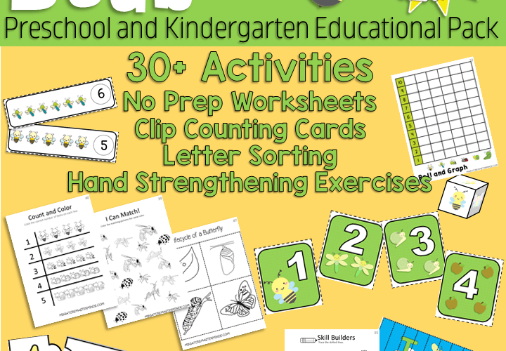 Bugs Preschool and Kindergarten Pack – Miniature Masterminds